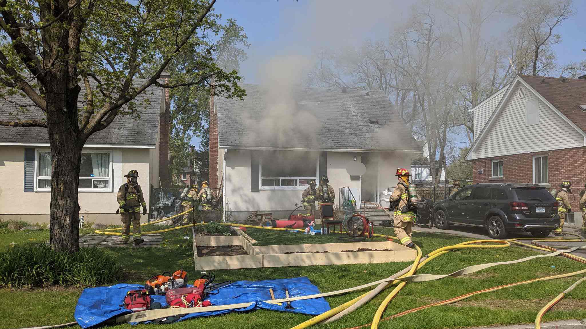 Ottawa fire crews tackle four separate fires Wednesday