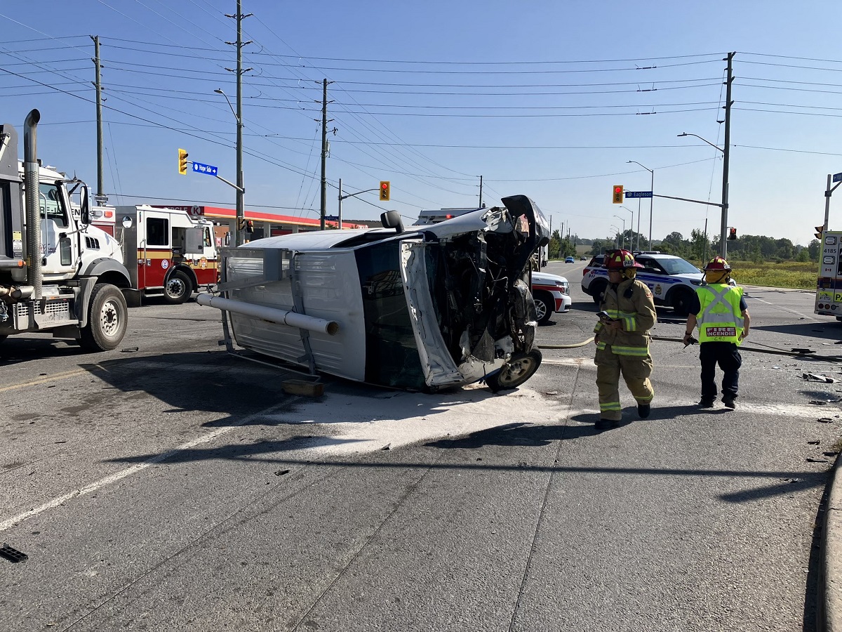 Firefighters respond to collision where one car found in ditch, other ...