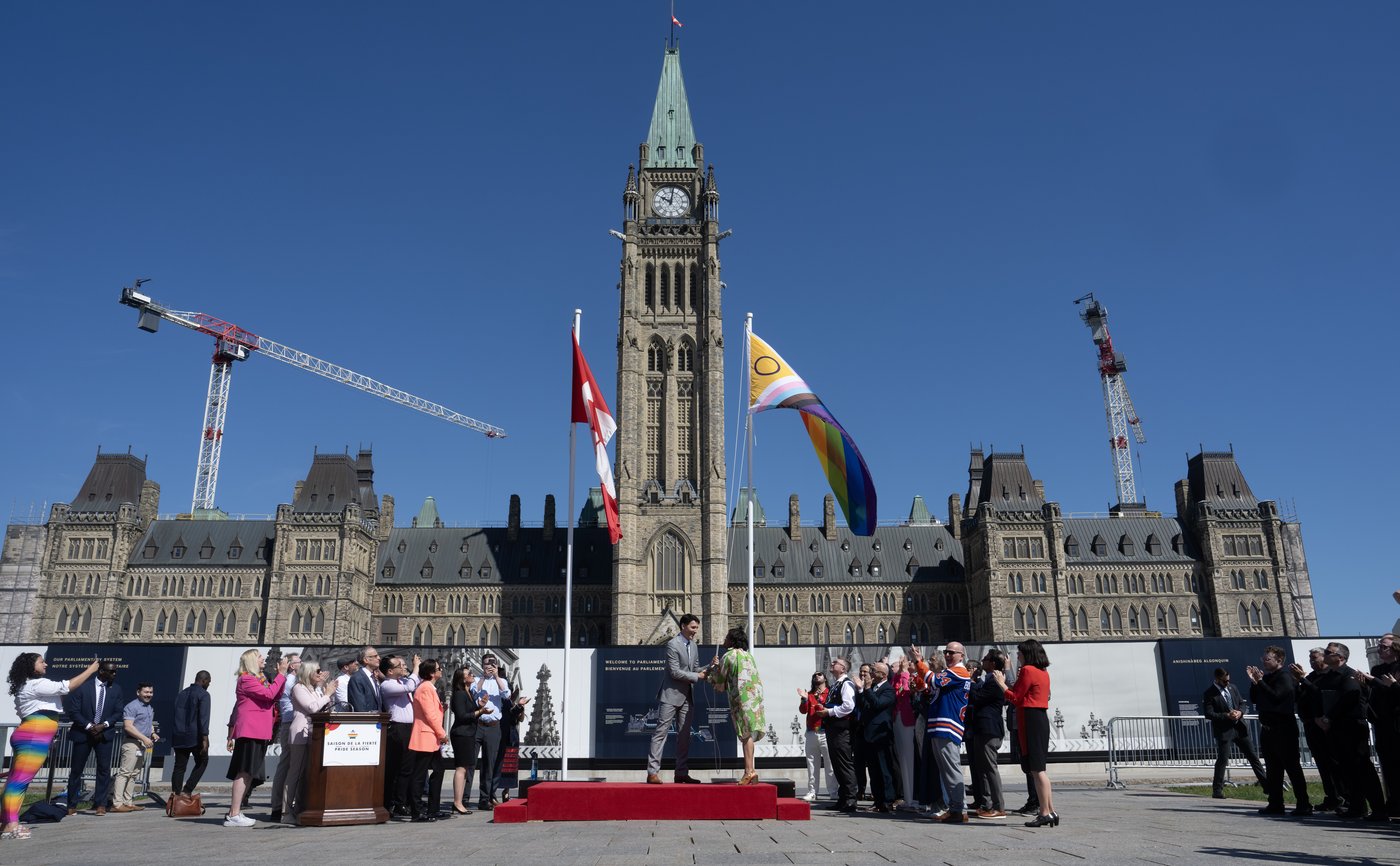Pride flag raised on Parliament Hill as politicians warn Canada is at a ...