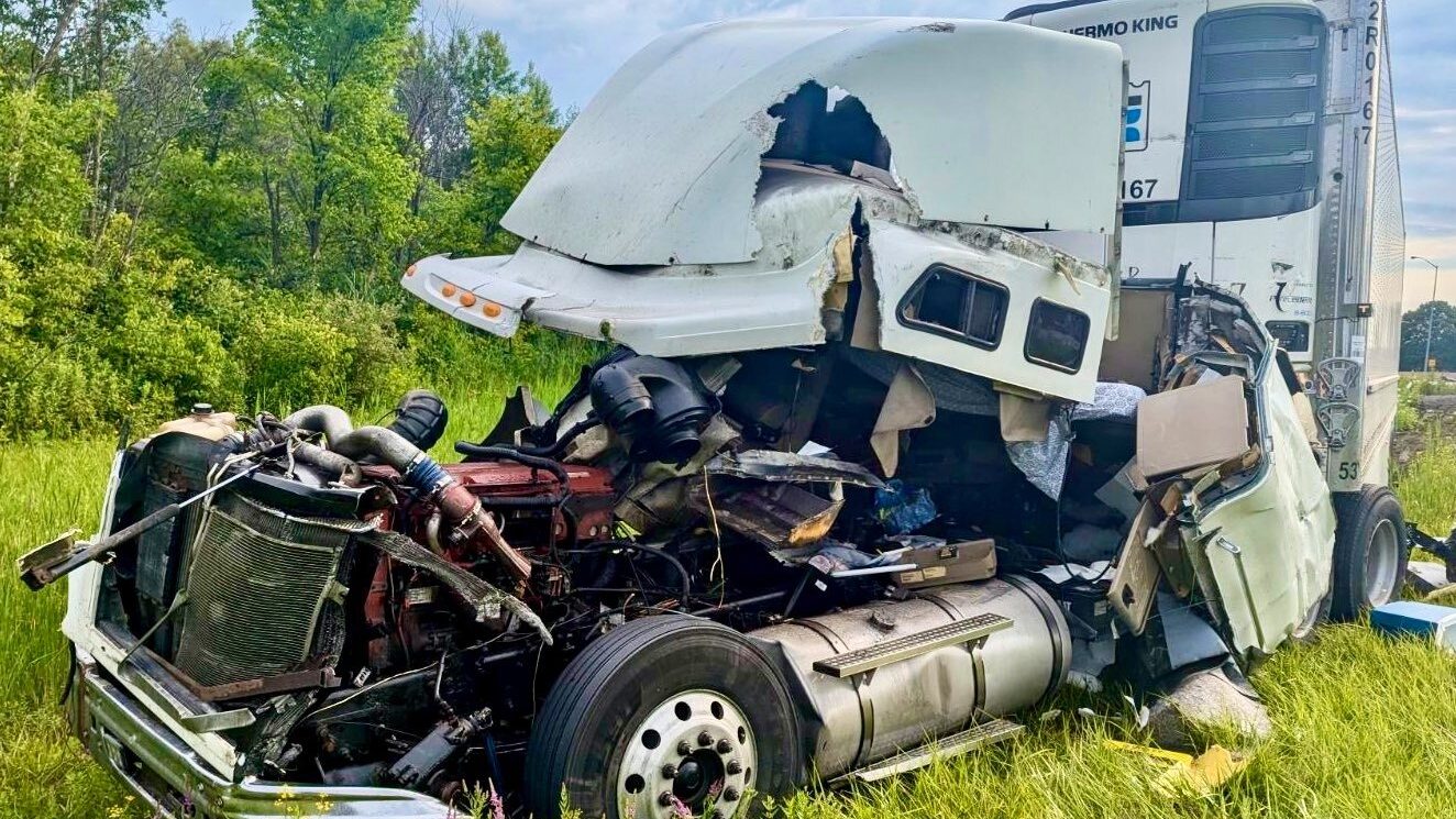 OPP charge driver after crash between two tractor-trailers on Hwy. 401