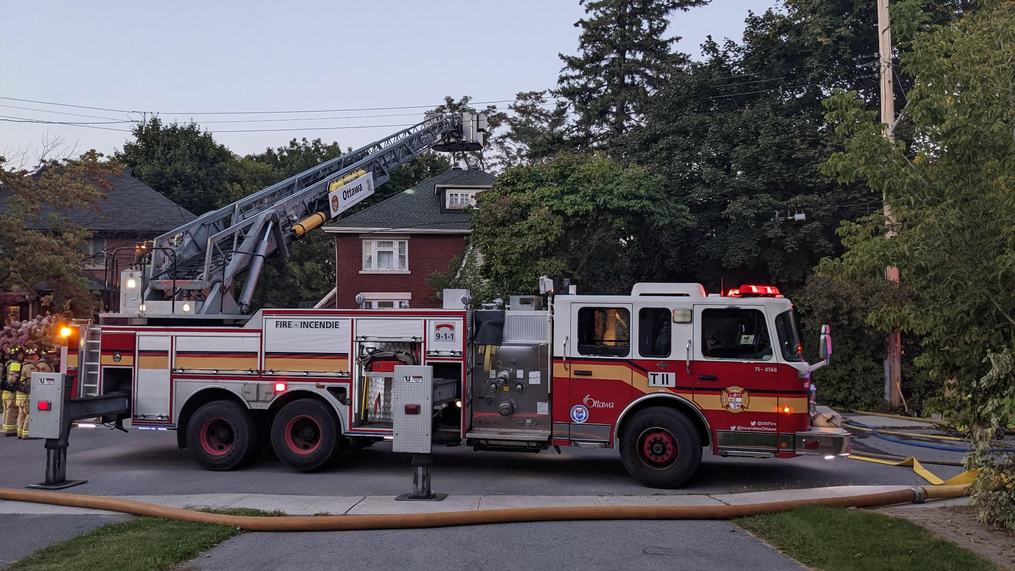 Crews battle house fire in the Glebe