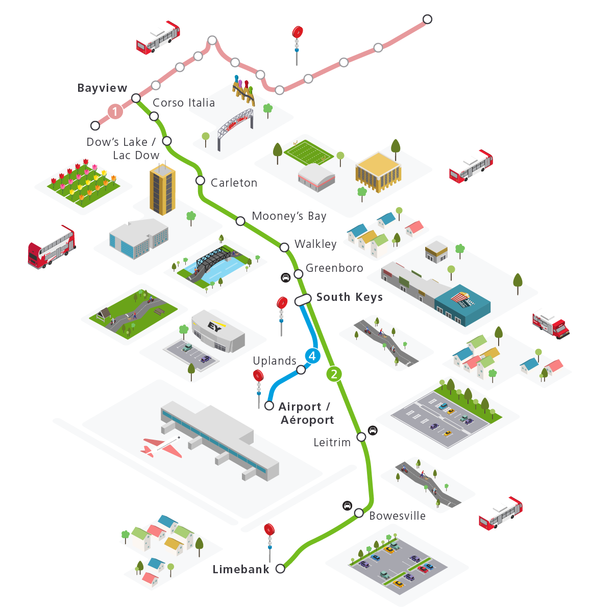 Lines 2 and 4 of LRT to open next month after final testing