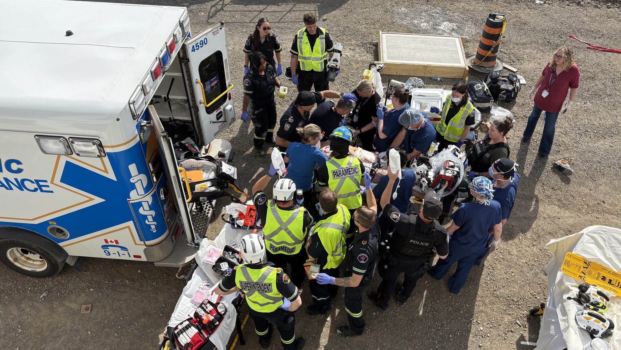 Brockville construction worker trapped for hours under concrete