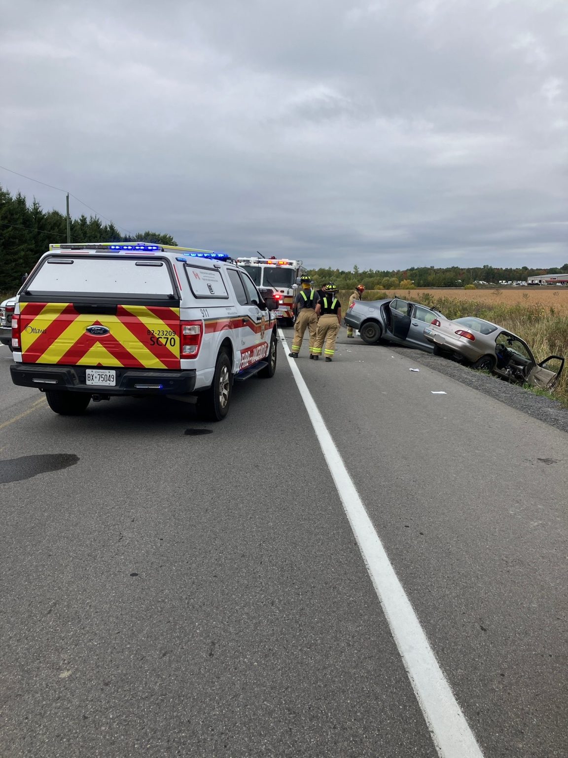 Crews respond to serious two-vehicle collision