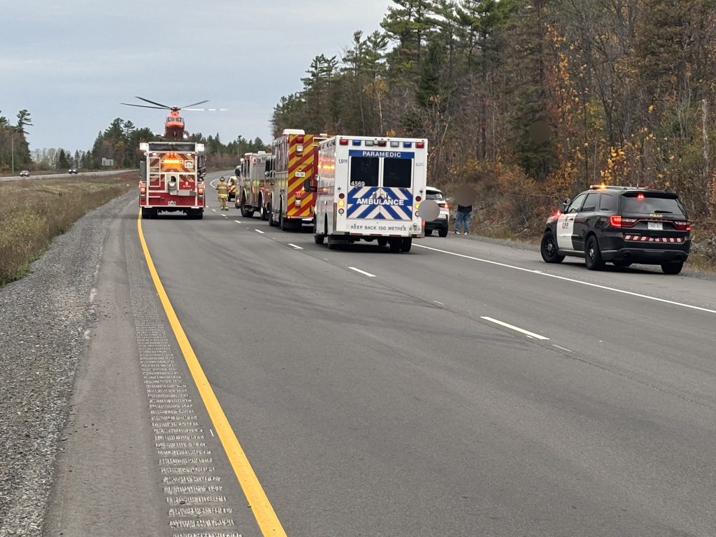 Single-vehicle rollover results in driver airlifted to hospital