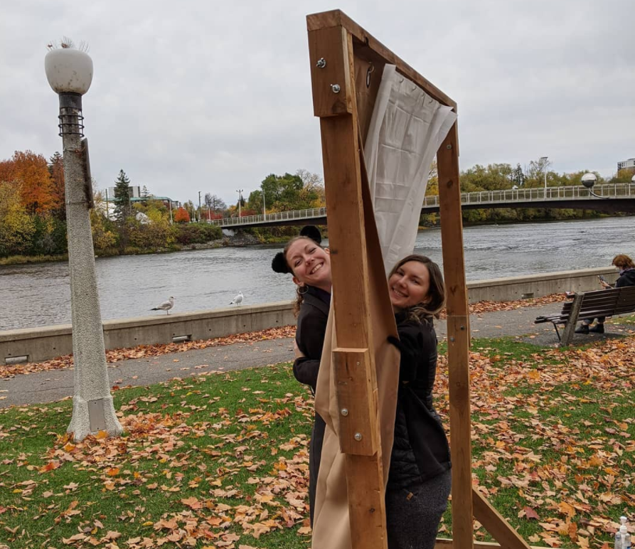 Ottawa men spread love by creating COVID-safe hug apparatus