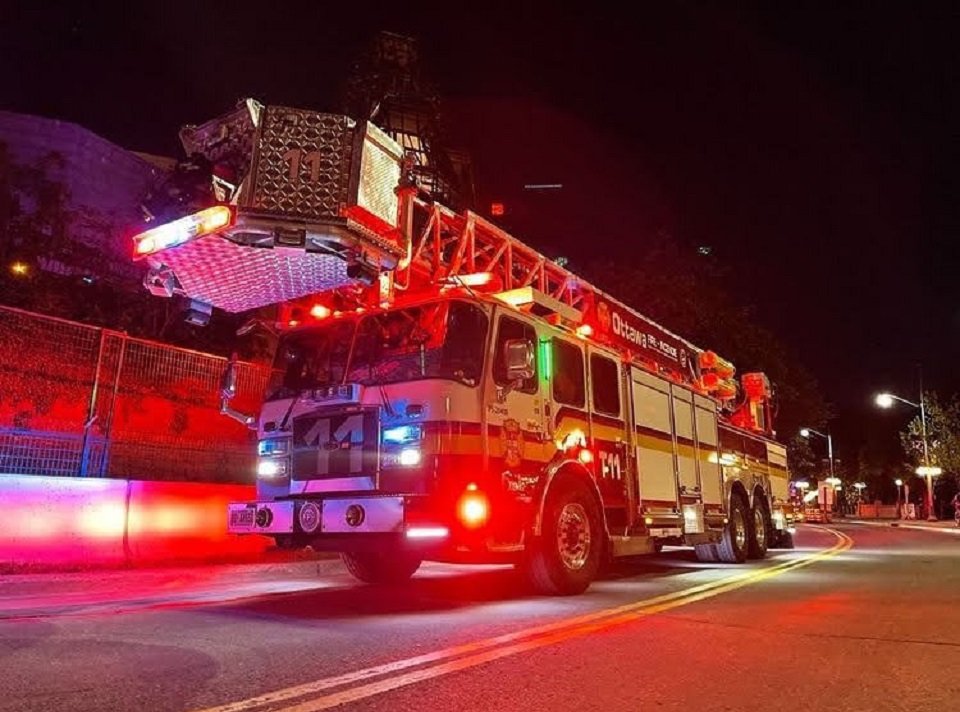 OFS rescue individual from basement apartment fire on Tremblay Road