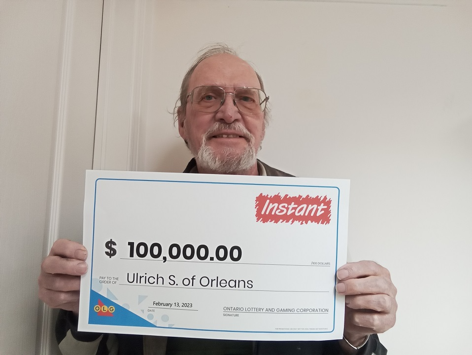 Orléans man wins $100K with OLG's Instant Winner Wild Card game