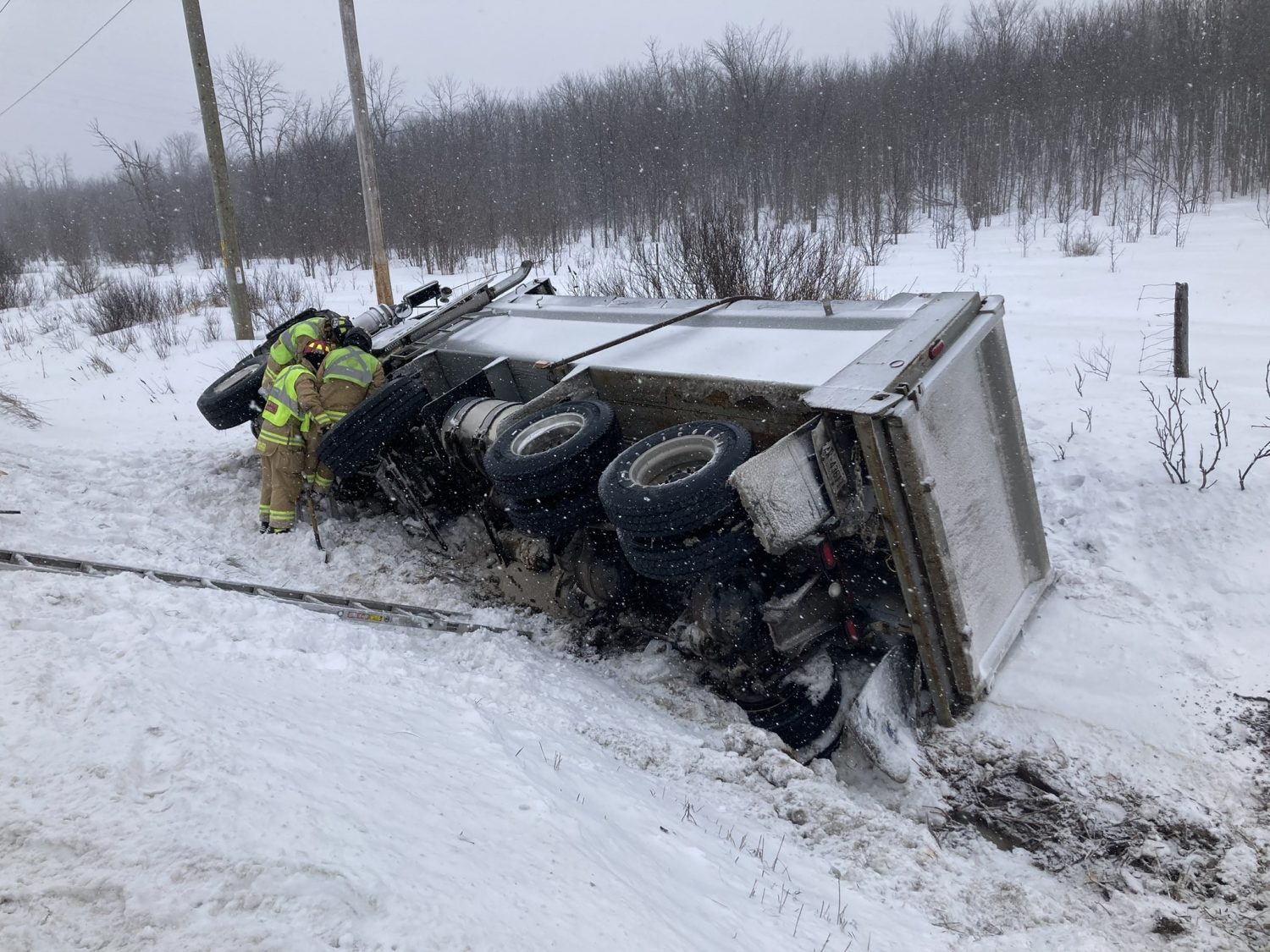 One Driver Extricated From Truck After Rollover On Highway 174