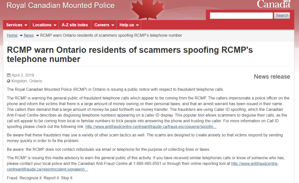 Another tax season scam warning from the RCMP | CityNews Ottawa