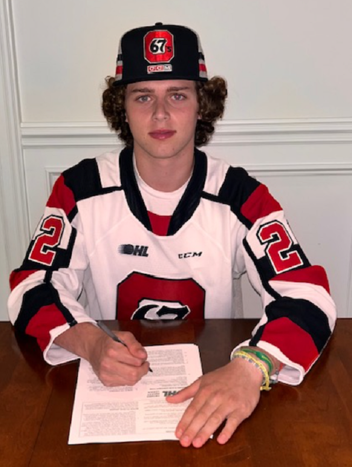 First-round draft pick Frankie Marrelli commits to 67's